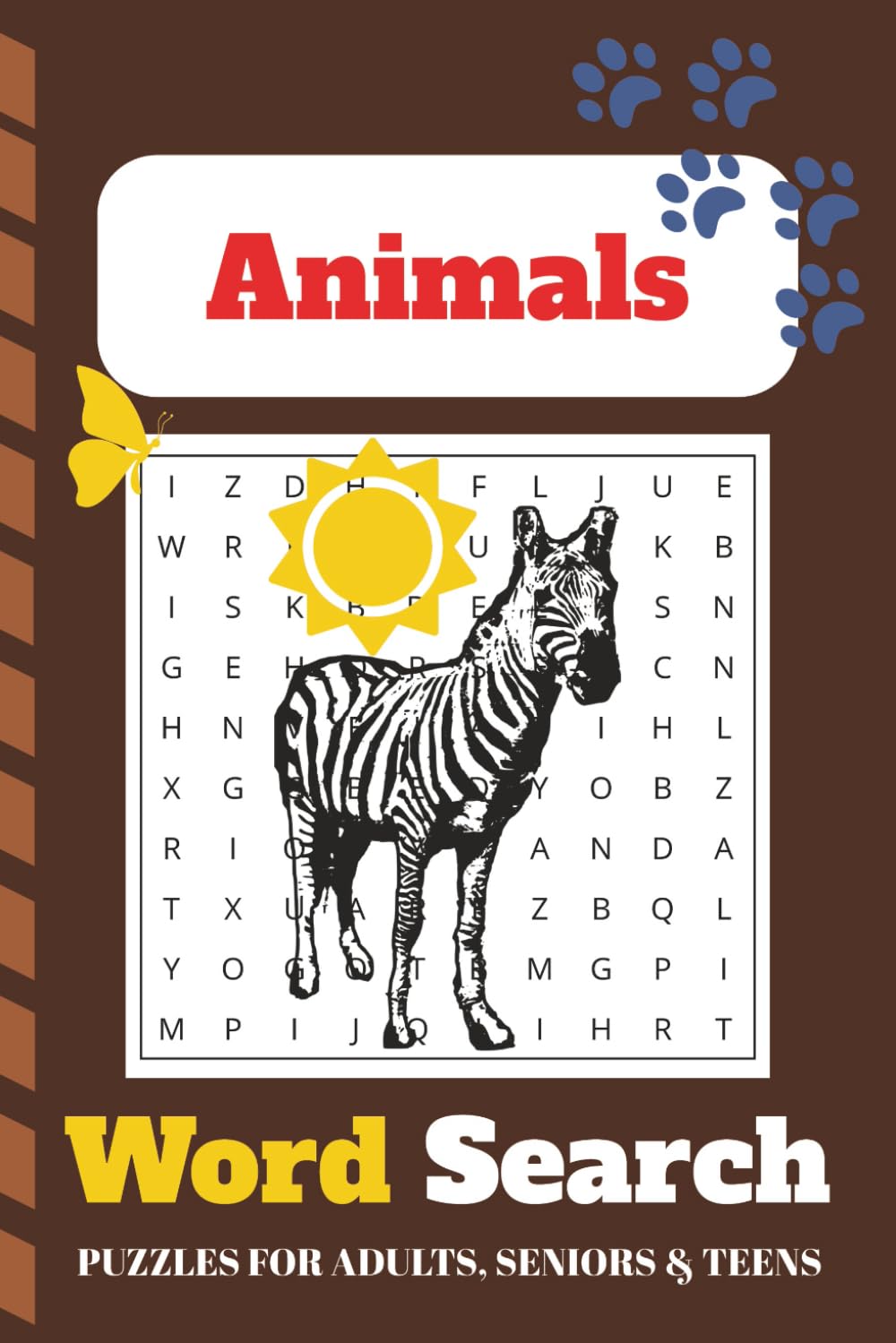 Animals Word Search Puzzle Book: Word Searches with Easy to Read Print ...