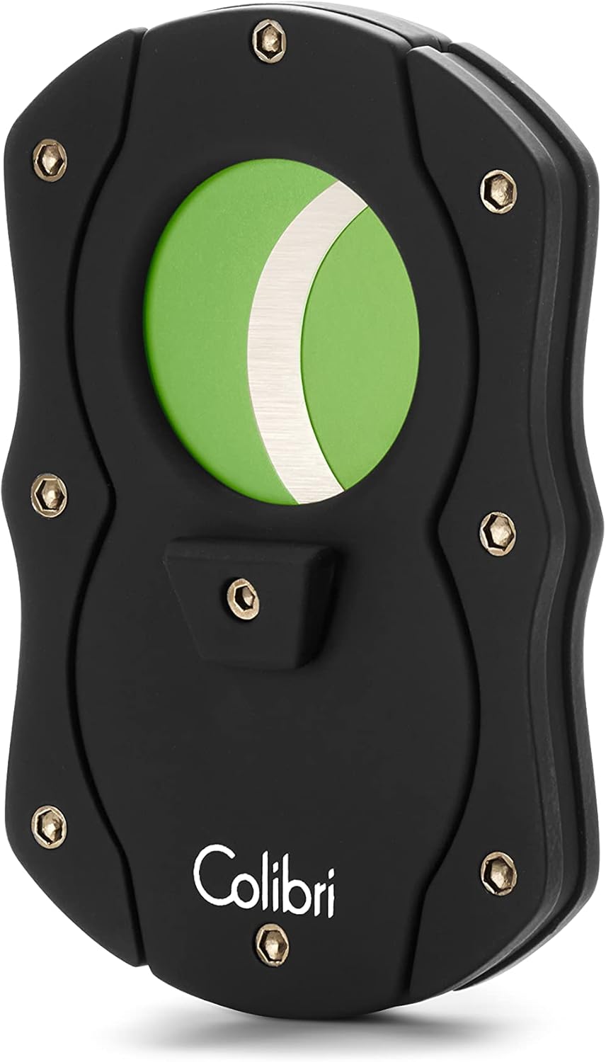 Colibri Cut | Double Guillotine Cigar Cutter| Black with Green Accents ...