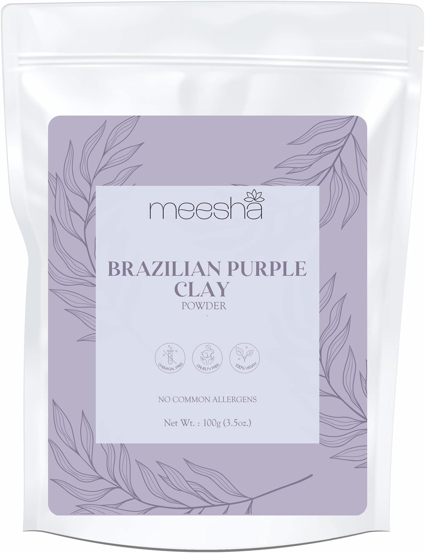 Amazon.com : Raslok Brazilian Purple Clay | Facial Cleansing Mask | For ...