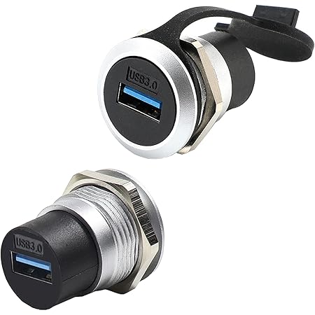 Amazon.com: ANMBEST Dual USB3.0 IP67 Waterproof Connector, 2 Ports ...