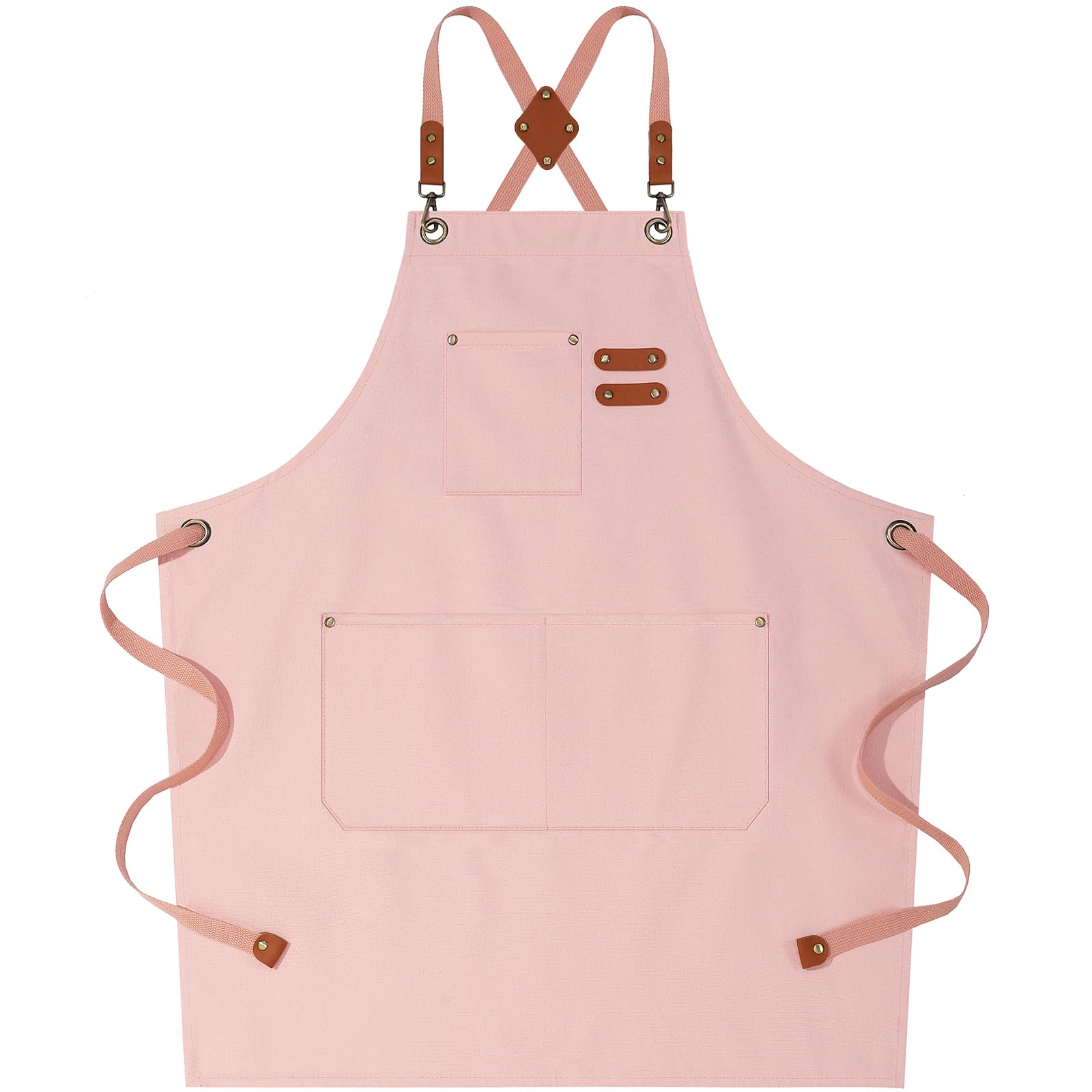 Amazon.com: AFUN Chef Aprons for Women Men with Large Pockets, Cotton ...