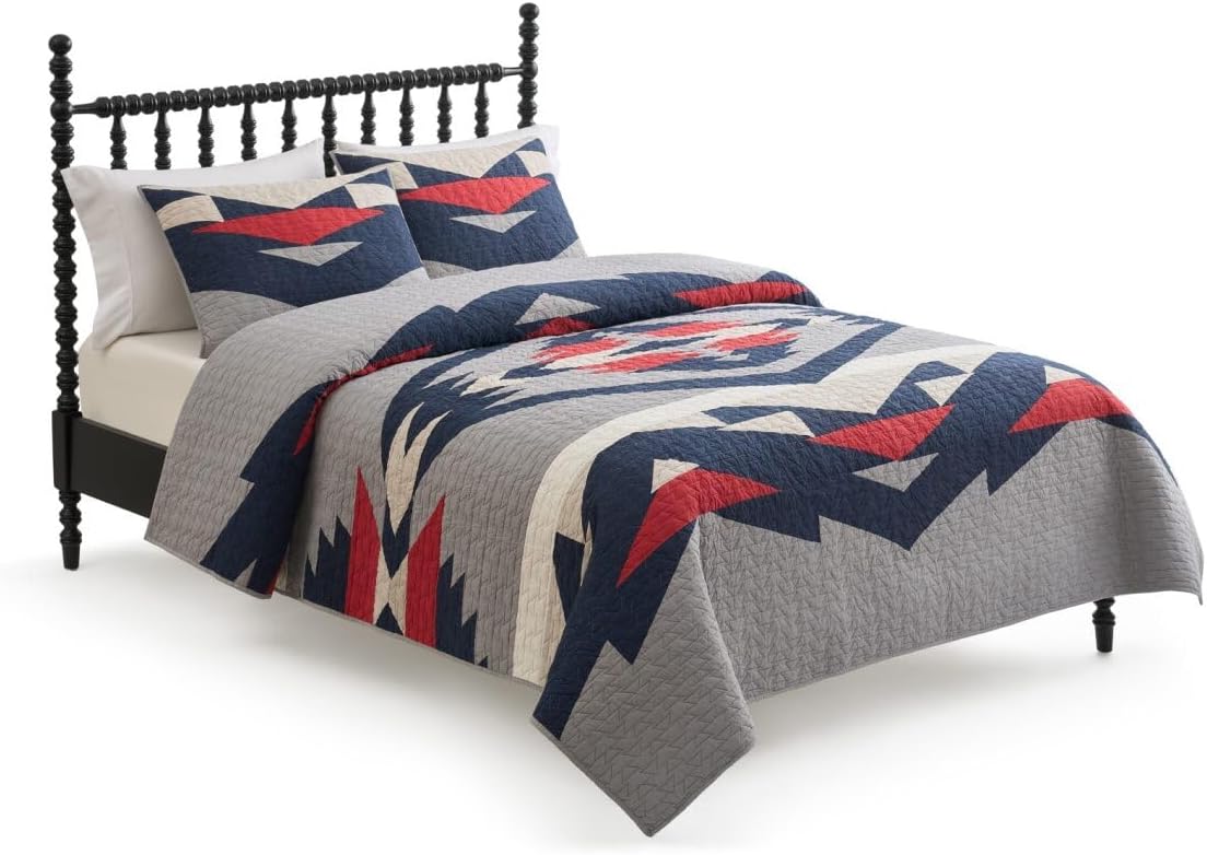 Amazon.com: Pendleton Full/Queen Quilt Set – 100% Cotton 3 Piece Quilt ...