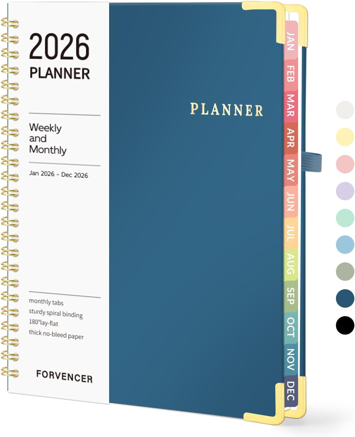 2026 Planner, Forvencer Calendar Planner Weekly and Monthly, January ...
