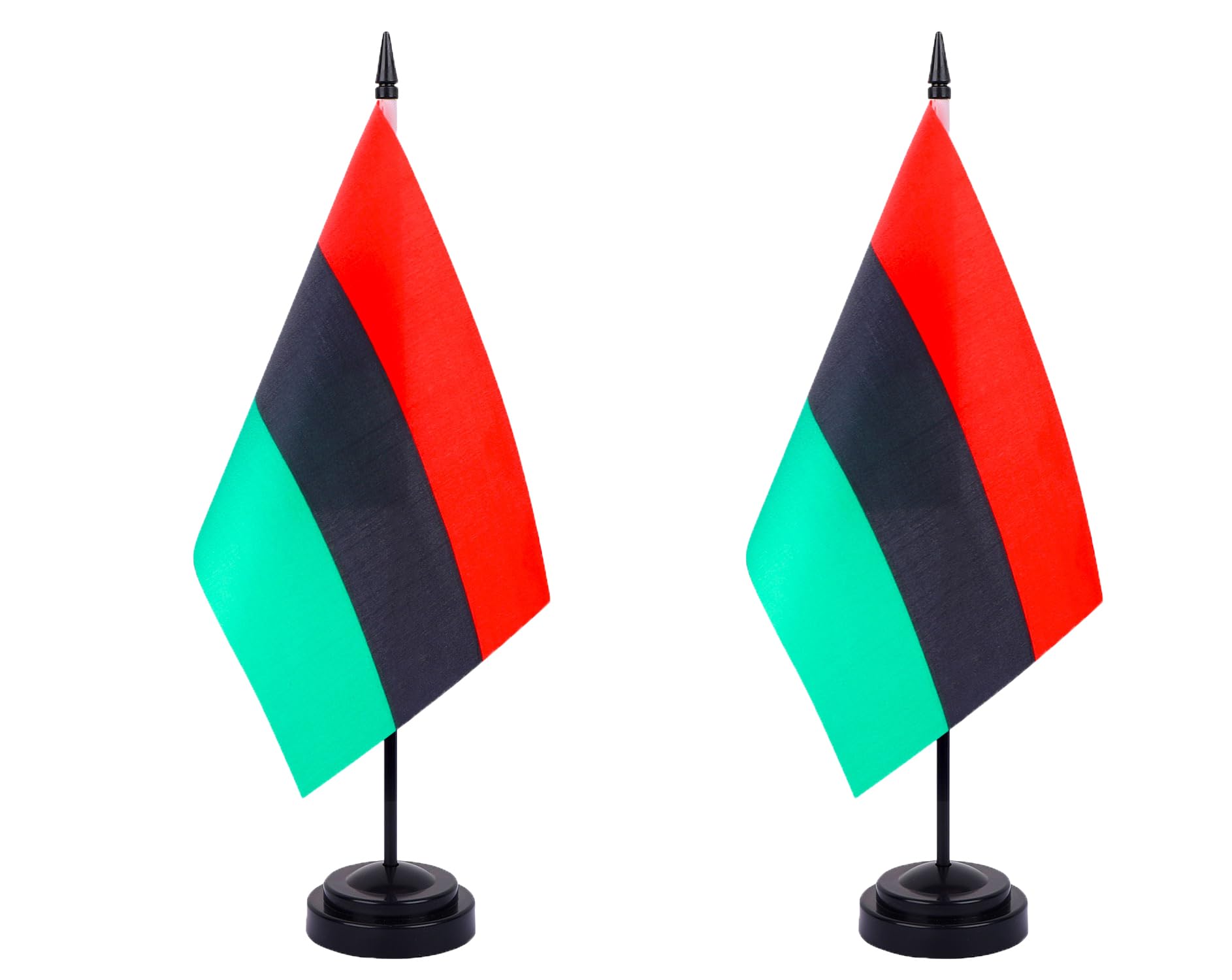 Amazon.com: WXTWK 2 Pack Afro American Flag Pan African Deluxe Desk ...