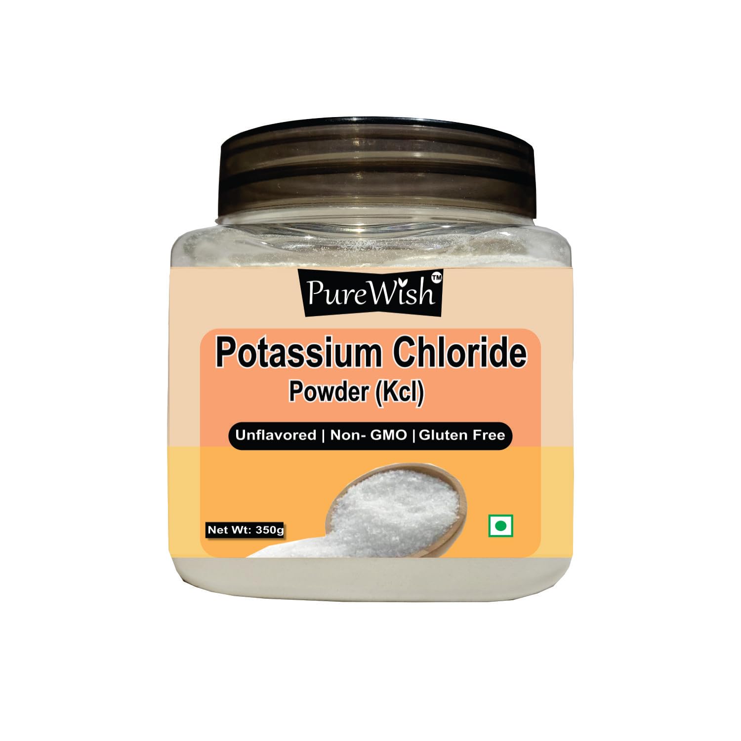 Purewish Potassium Chloride Powder (KCL Essential Mineral), 350g (Spoon ...