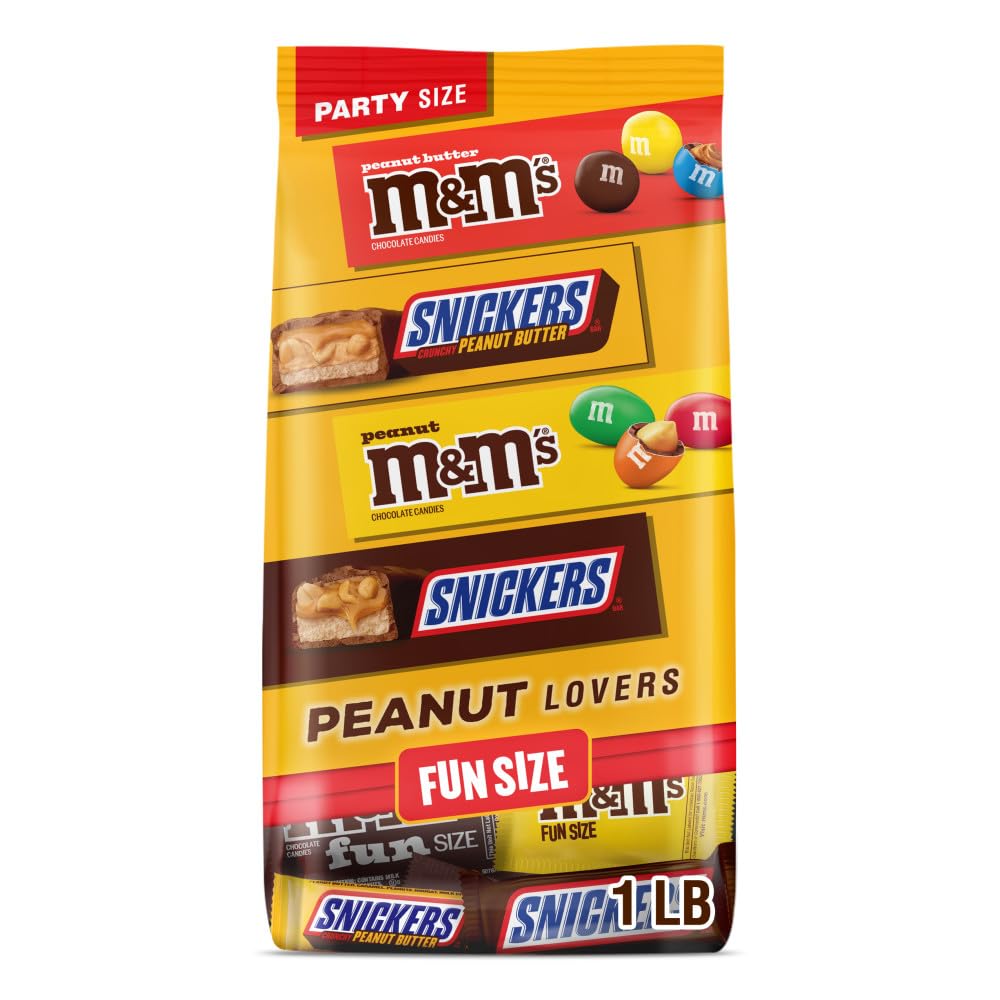 Snapklik.com : M&MS Chocolate Candy And SNICKERS Fun Size Peanut And ...