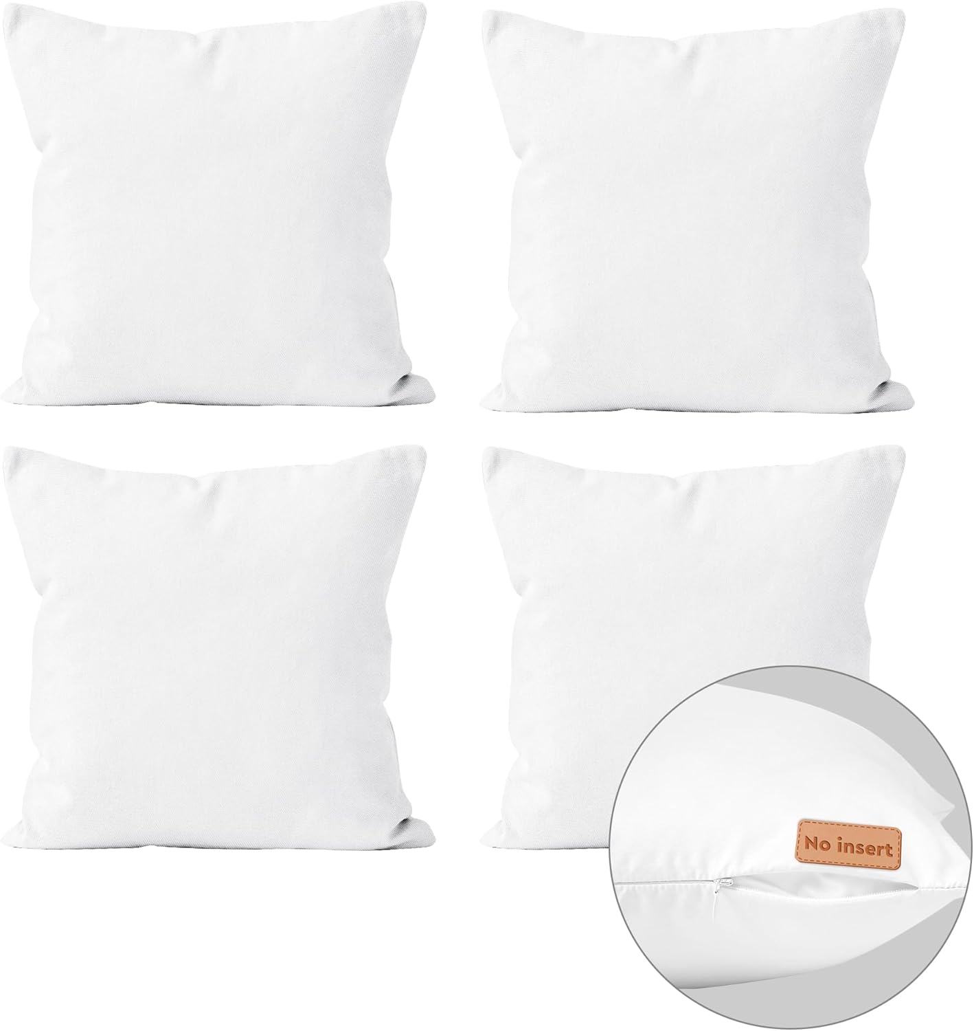 Amazon.com: Encasa XO Sublimation Throw Pillow Covers (No Insert ...