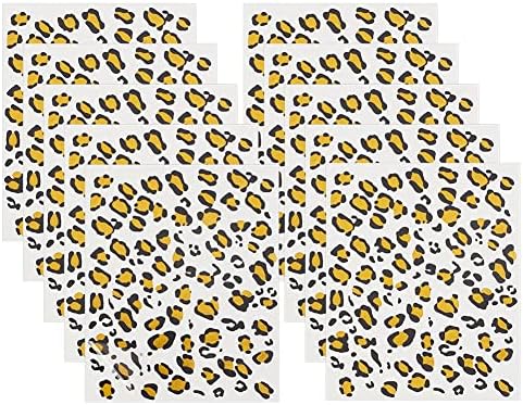 Amazon.com : OLYCRAFT 10 Sheets Temporary Cheetah Leopard Print Tattoo ...