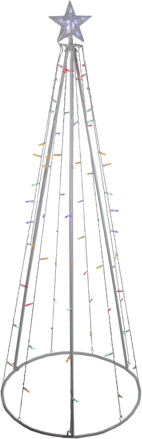 Amazon.com: Northlight LED Lighted Cone Tree Outdoor Christmas ...