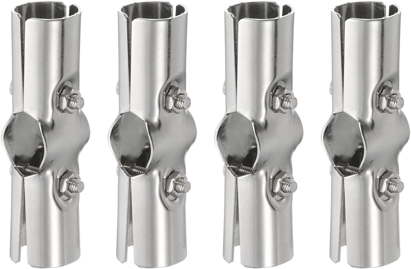 uxcell 180 Degree Structural Pipe Connector 4pcs Chain Link Fence Line ...