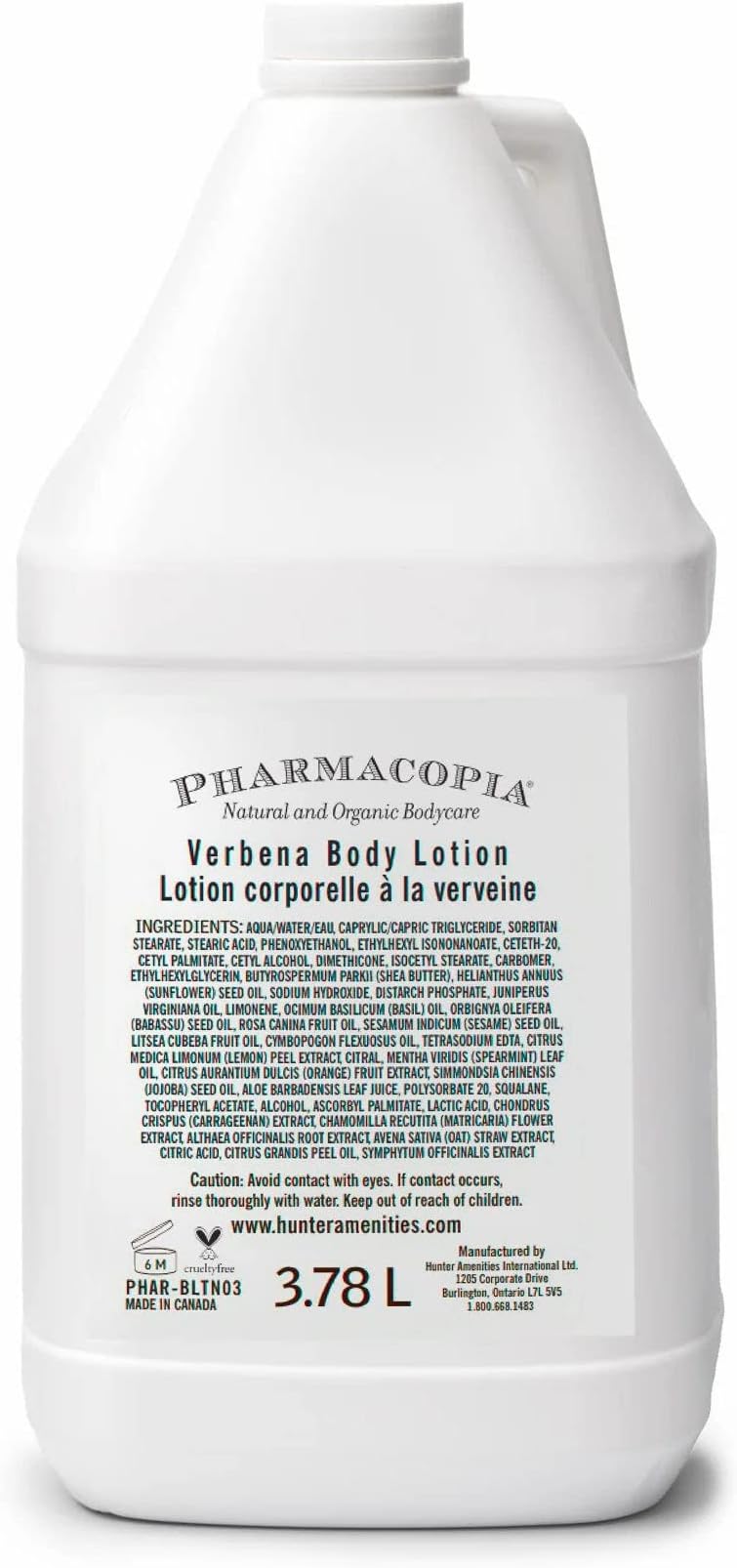Amazon.com : Pharmacopia Hotel Verbena Body Lotion – Moisturizing ...