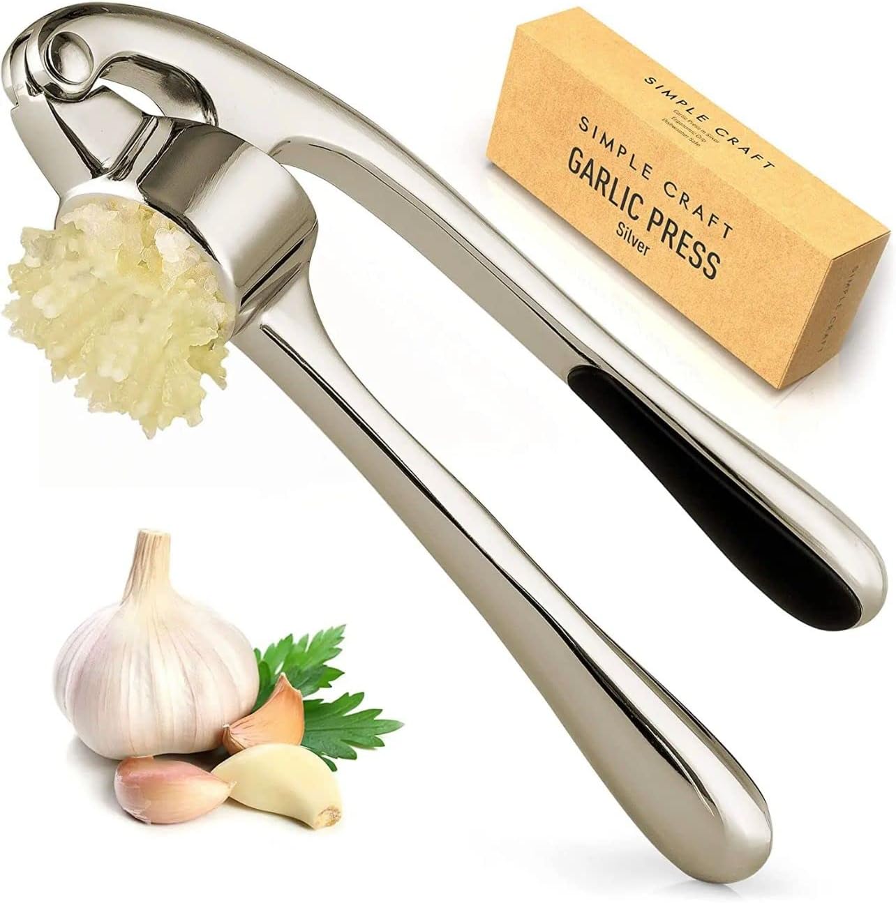 Amazon.com: Premium Garlic Press,Professional Garlic Mincer, Easy to ...