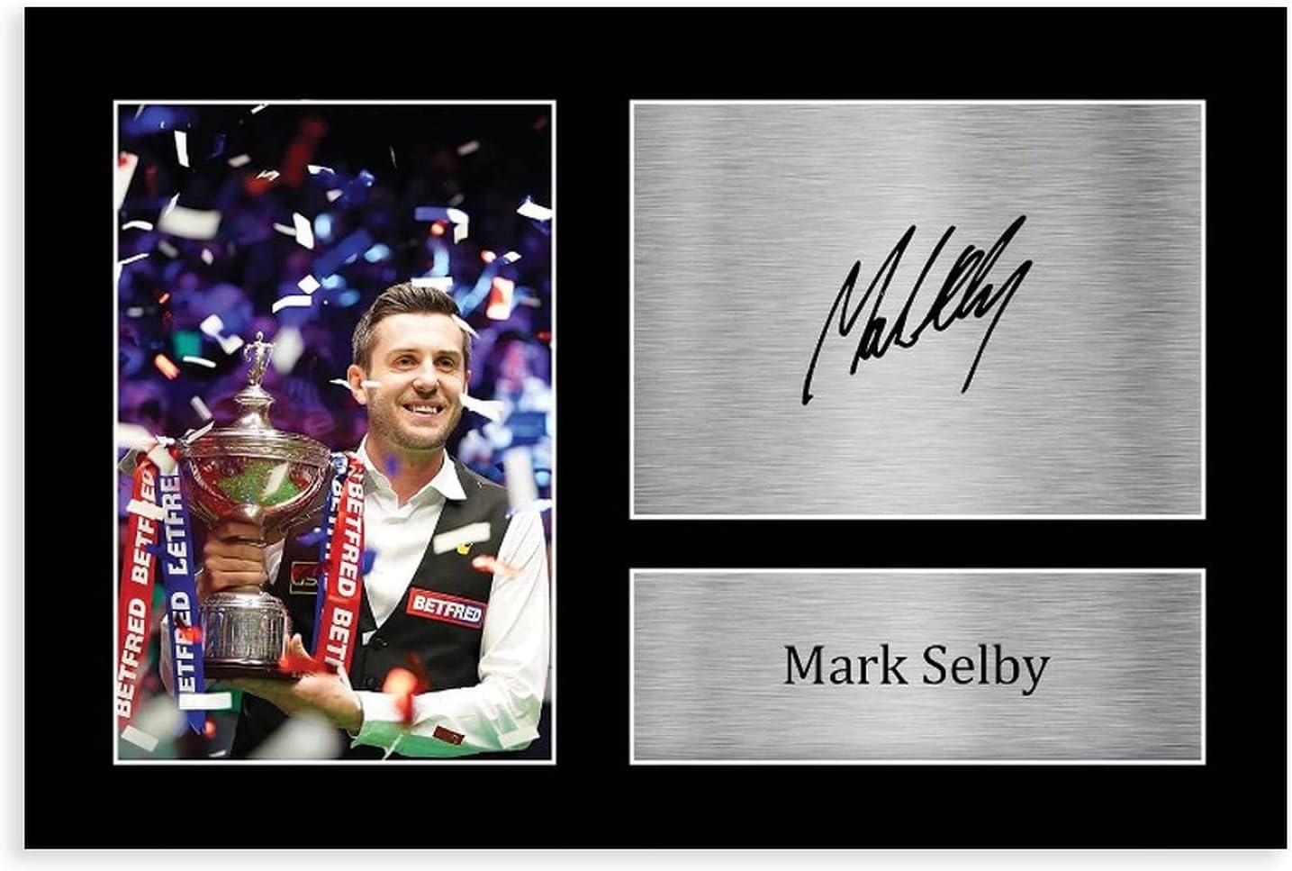 KILOOM Poster İmzalı Mark Selby Snooker Kanvas Poster Yatak Odası ...