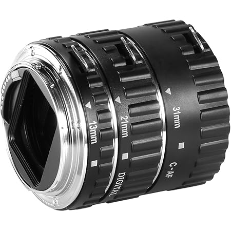 Neewer Auto Focus Macro Extension Tube Set for Canon EOS Mount Cameras ...