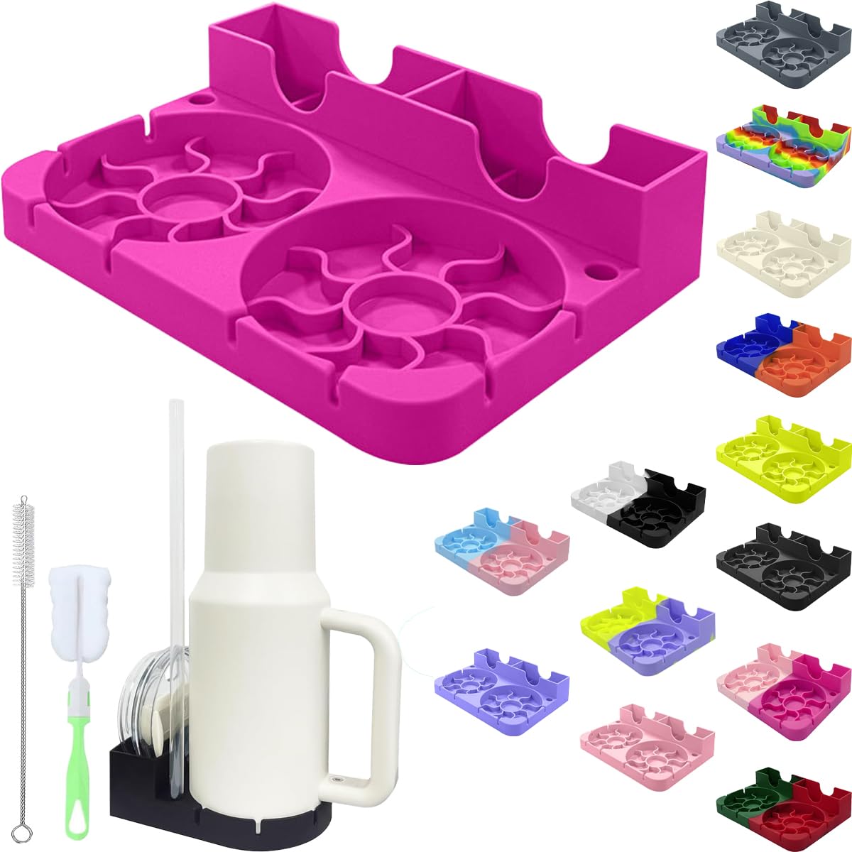 Amazon.com: BSHYT Water Bottle Drying Rack for Stanley Cup Accessories ...