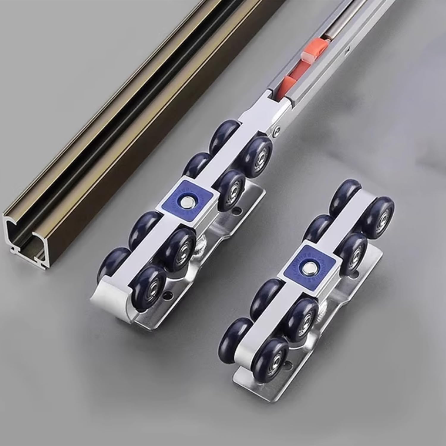 Schiebetür-Hardware-Kit mit robuster Schiene und Pufferrolle für ...
