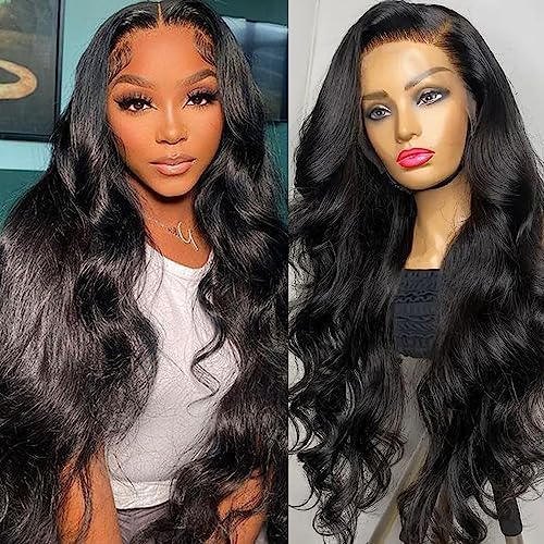 Amazon.com : 22 inch 13x4 Body Wave Lace Front Wigs for Black Woman ...