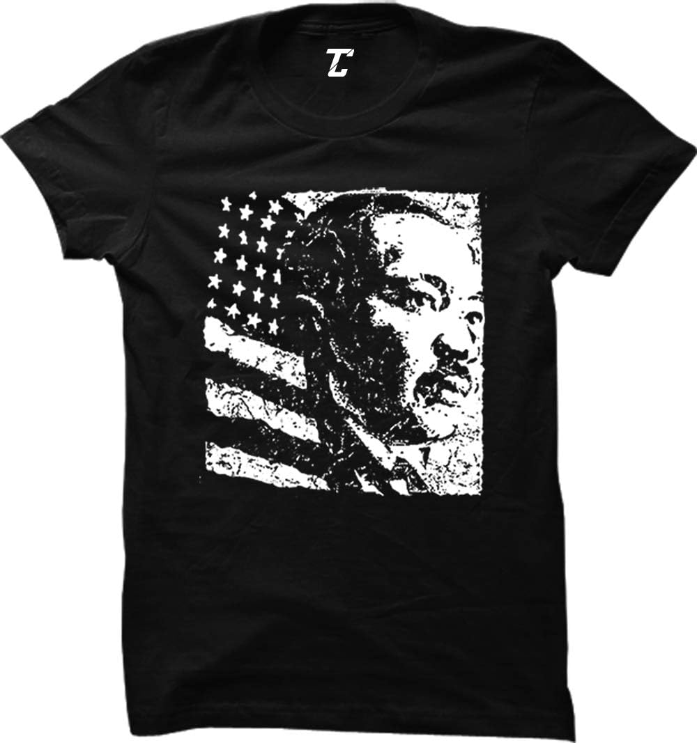 Martin Luther King Jr. - MLK USA American Women's T-Shirt (Black, Small ...
