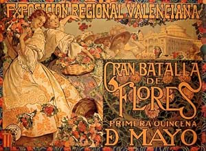 Amazon.com: WONDERFULITEMS VALENCIANA BATALLA Flores Flowers Valencia ...