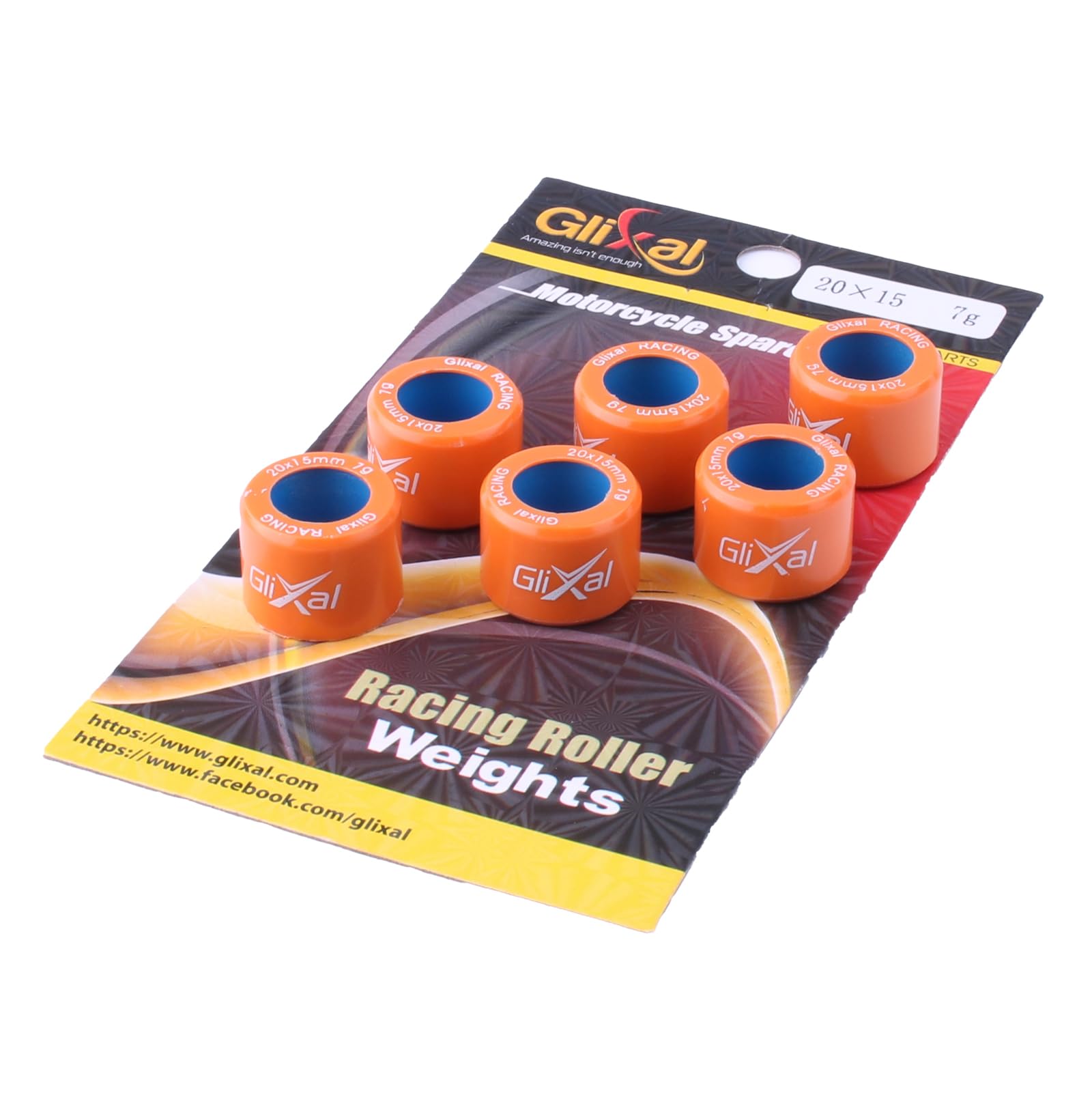 Glixal20x15mm High Performance Racing Variator Roller Weights Set For ...