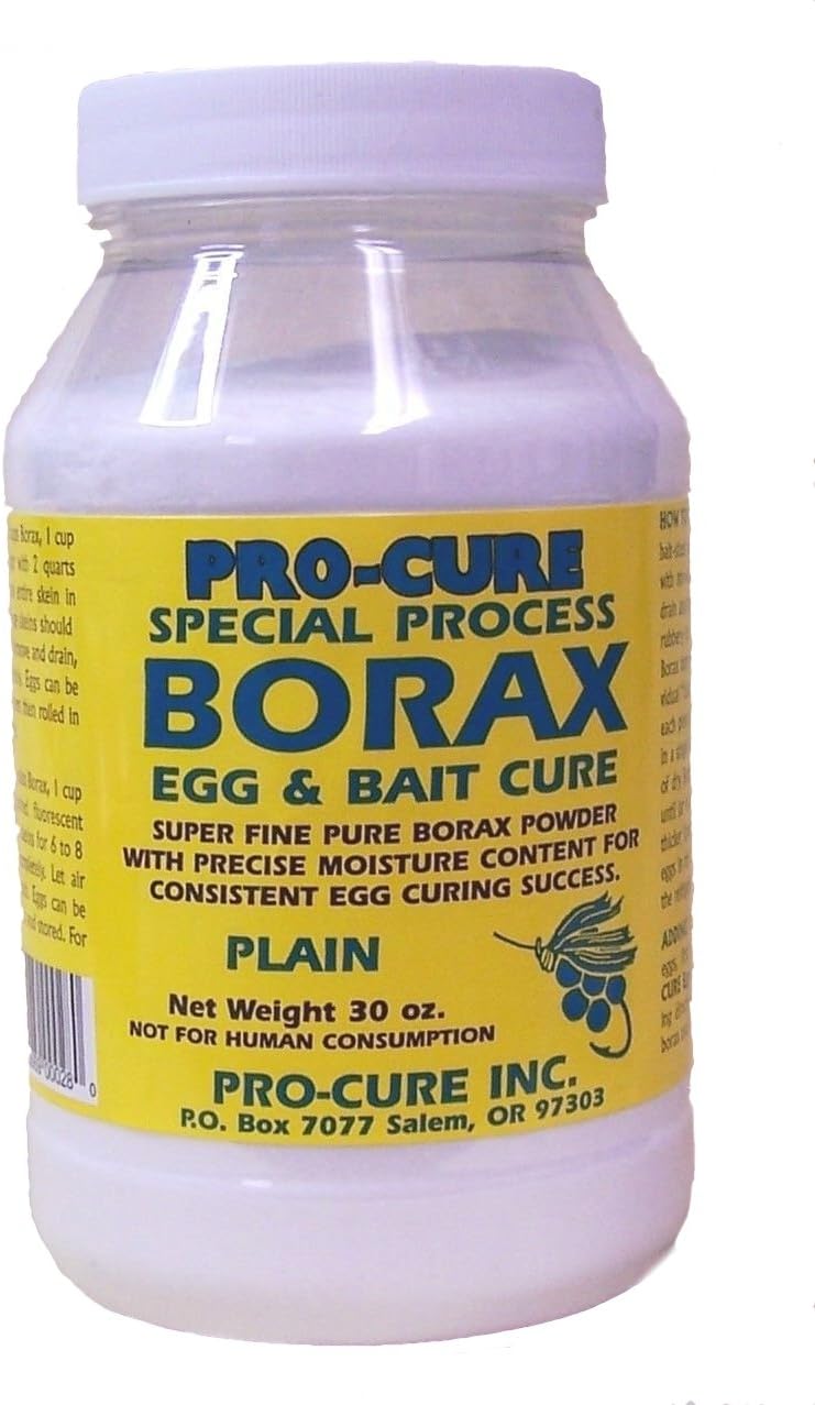 Pro-Cure Bait Scents BX-2PL Borax Egg and Bait Cure Powder, 30-Ounce ...
