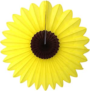 Amazon.com: Devra Party 6-Pack 18 Inch Large Tissue Paper Sunflower Fan ...