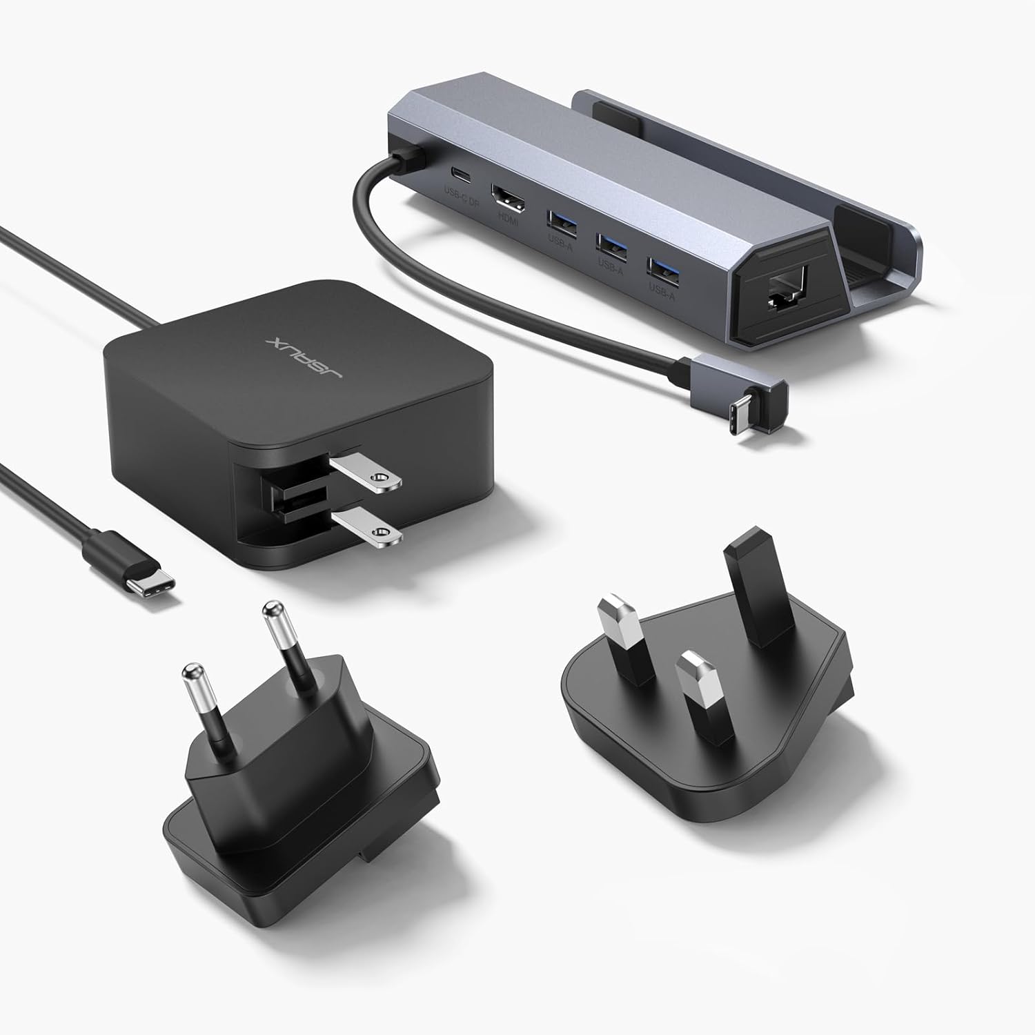 Amazon.com: JSAUX Docking Station & 45W Charger for Steam Deck, 6-in-1 Steam Deck Dock with HDMI ...