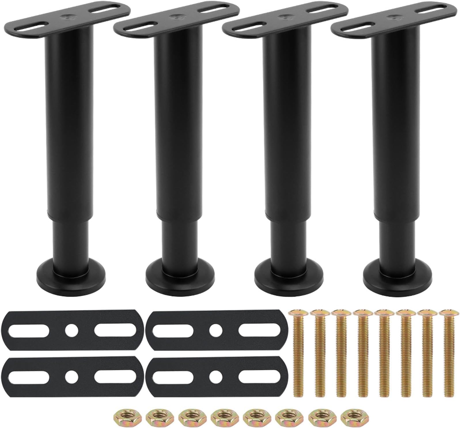 Amazon.com: Bed Support Legs Metal Legs Adjustable Height Bed Frame ...