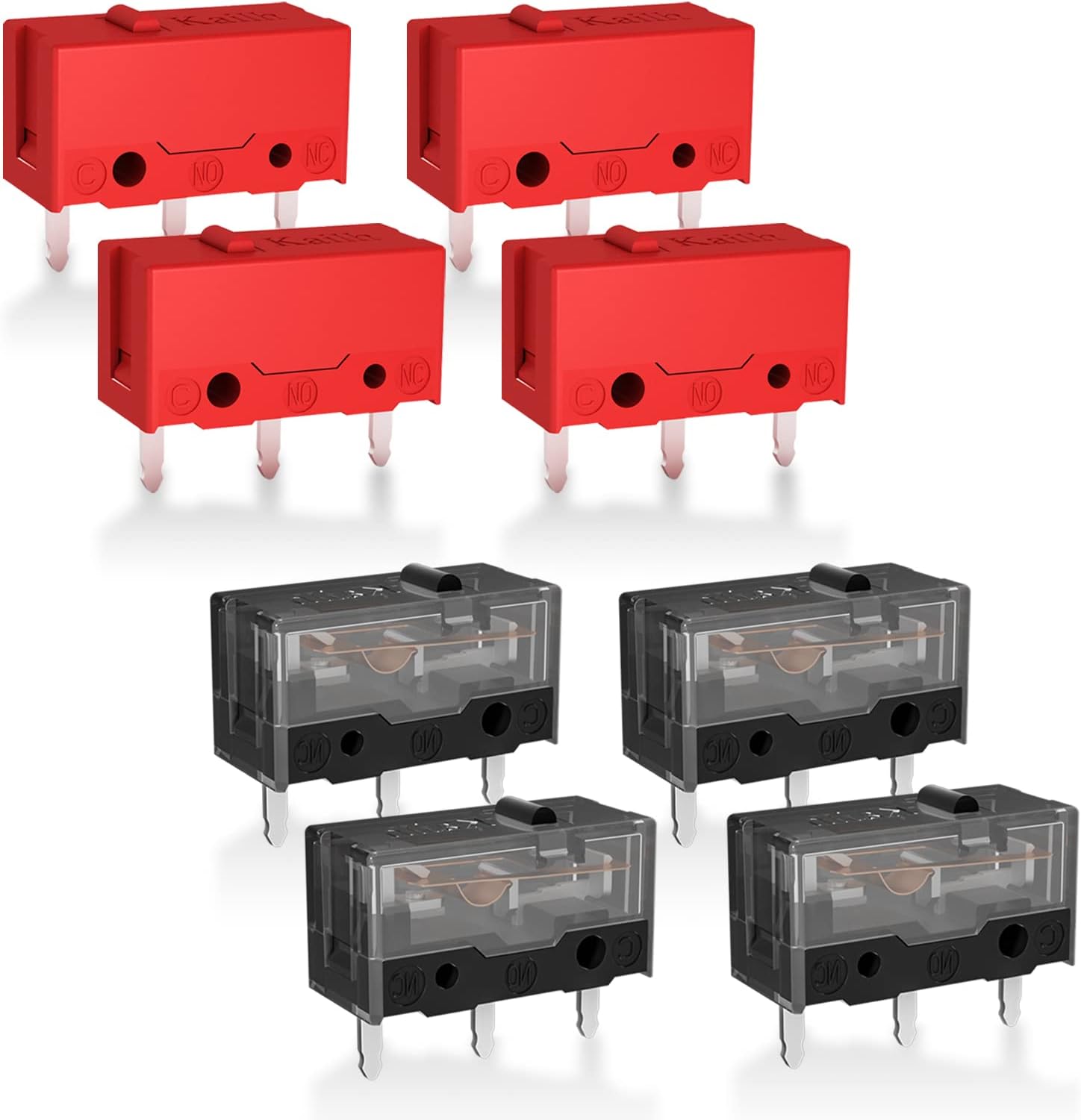 2pcs Kailh Square Silent Mute Mouse Micro Switch Button 2pin can ...