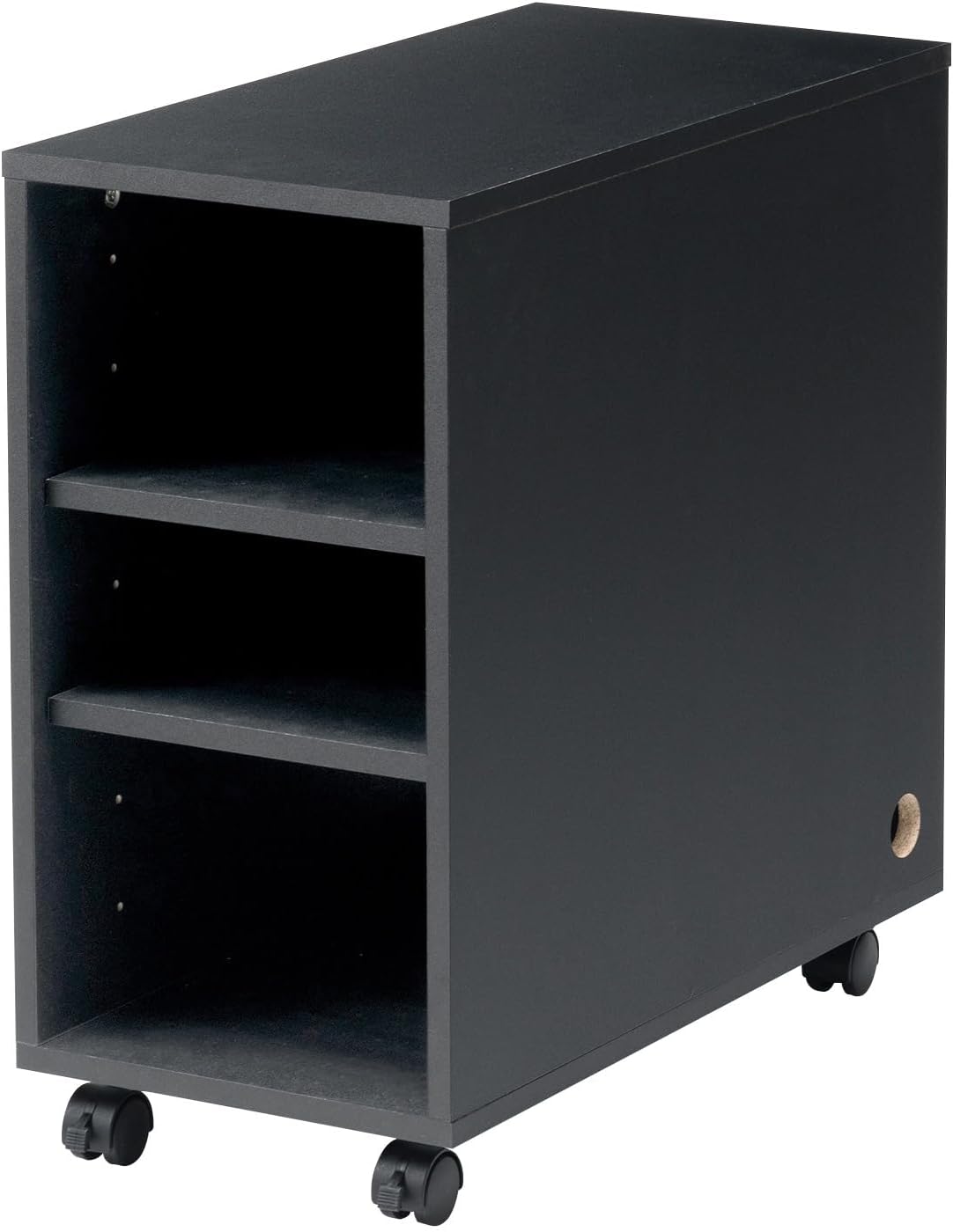 Amazon | サンワサプライ 収納ボックス（W300×D600×H600mm・ブラック） CP-050BK | 書類保存箱 | 文房具・オフィス用品