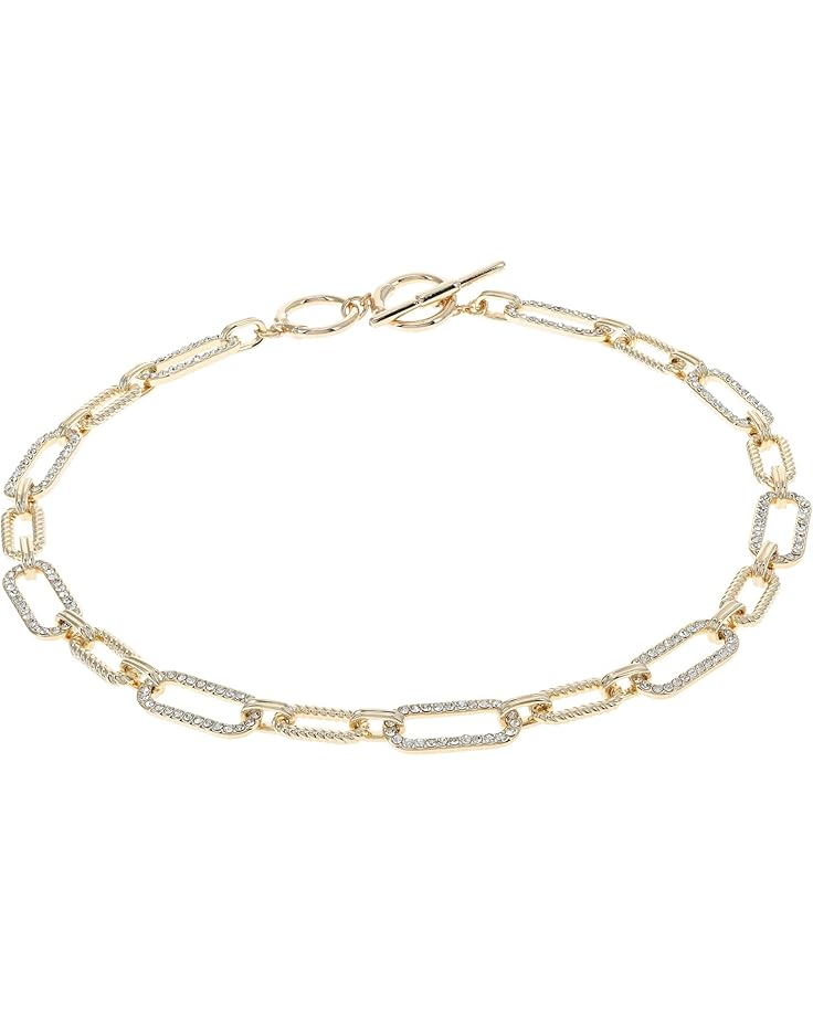 LAUREN Ralph Lauren Twisted Rope Pave Toggle Collar Necklace | Zappos.com