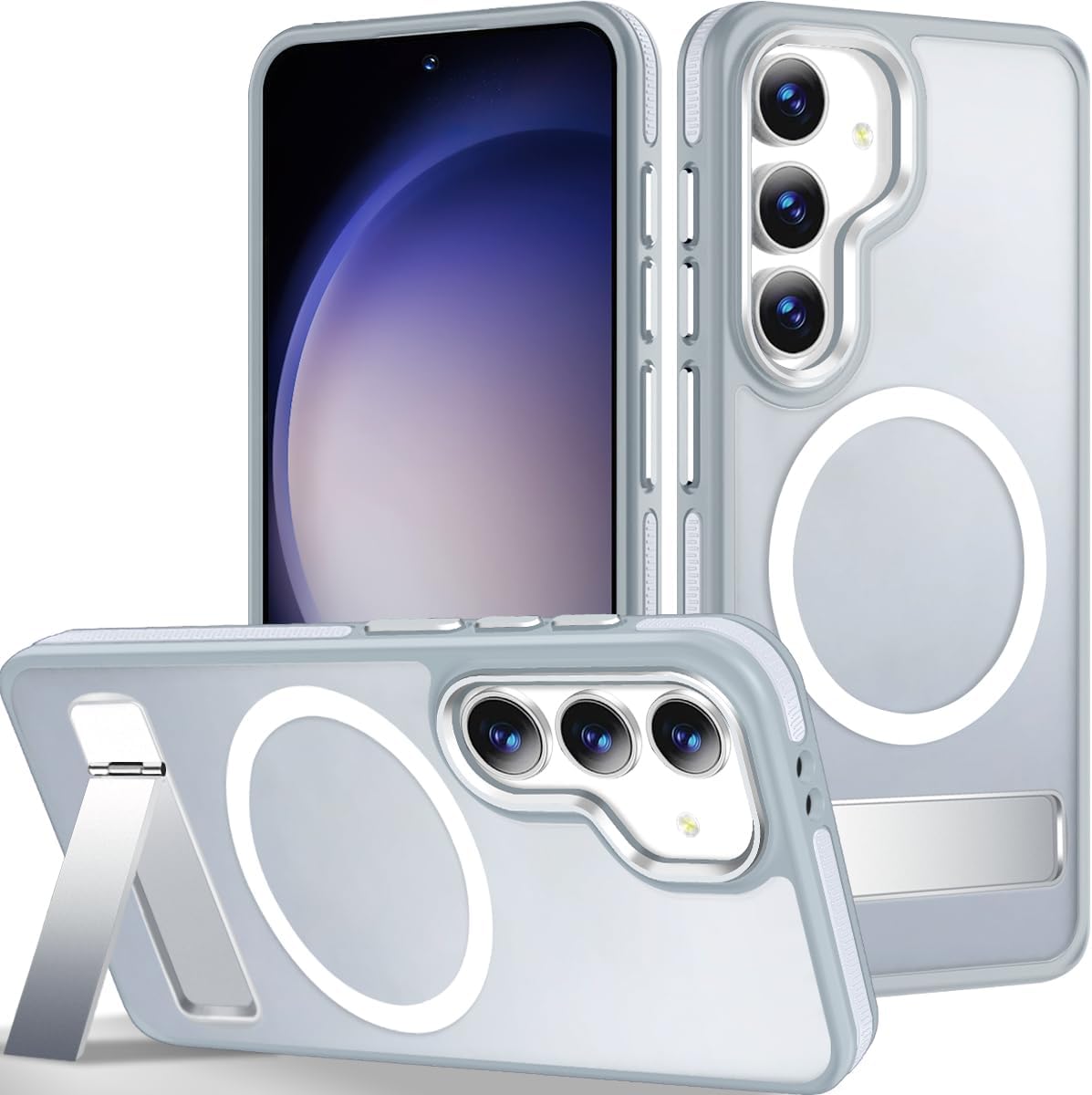 Amazon.com: MALEWOLF for Samsung Galaxy S24 Plus Case with [Invisible Stand], Compatible with ...