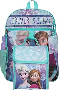 Amazon.com | Frozen Forever Sisters Youth Girl's 2-Piece 16 Backpack ...