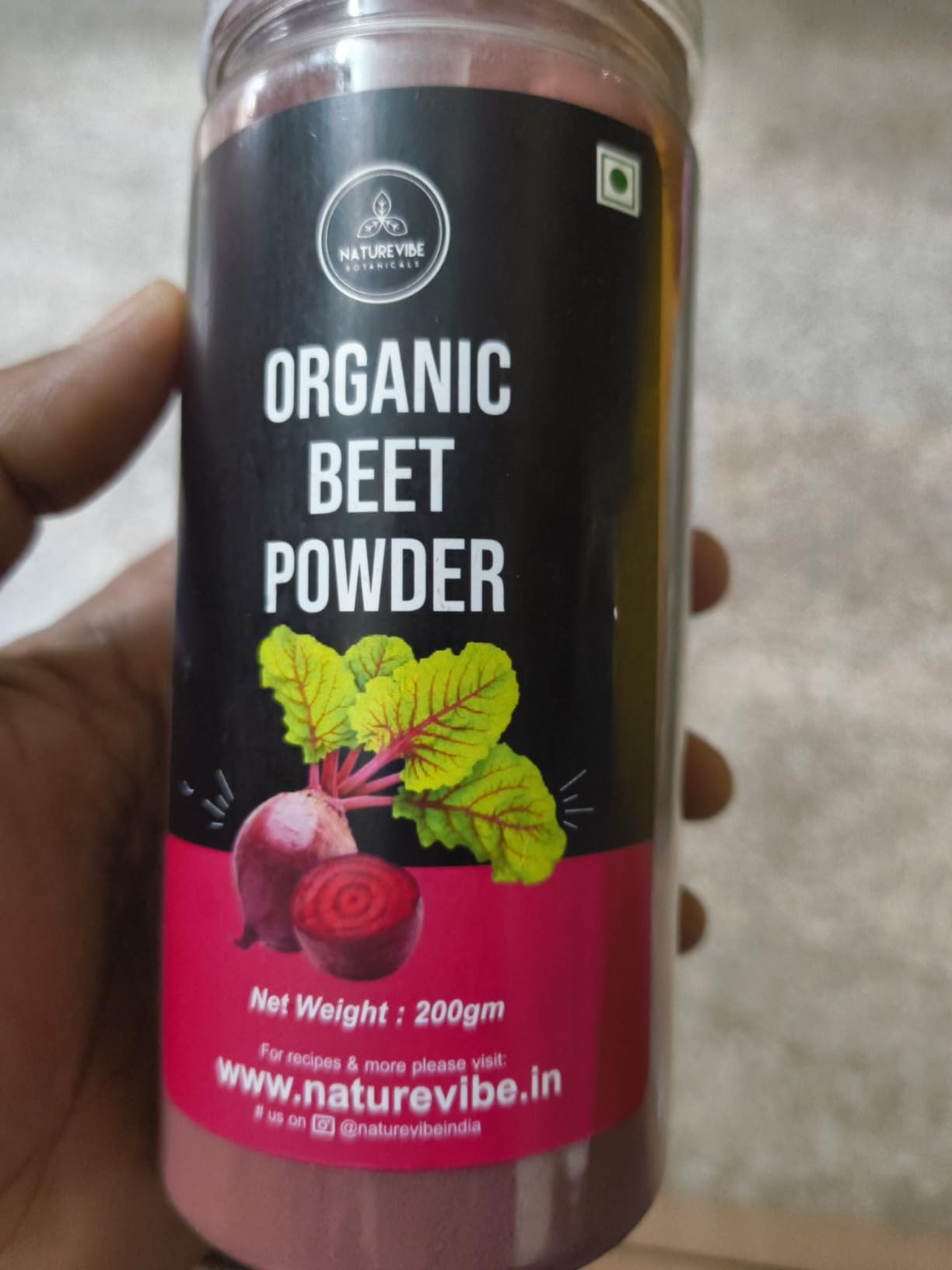 Naturevibe Botanicals Organic Beet Root Powder - 200gms | Beetroot ...