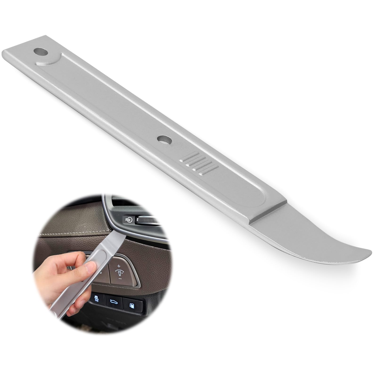 Amazon.com: YAORIK 4140 Pry Tool, Car Trim Removal Tool Kit, Metal Pry ...