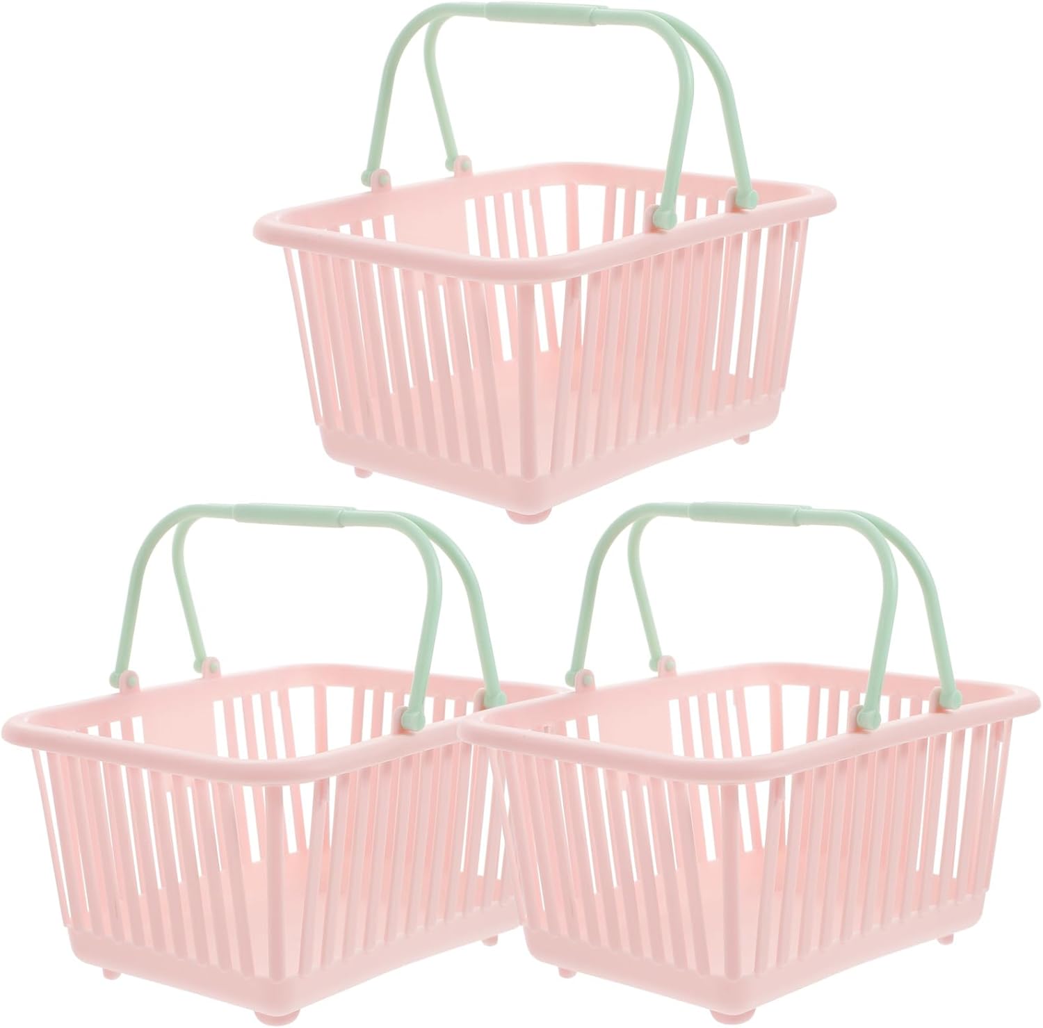 Amazon.com: Gadpiparty 3pcs Small Plastic Shopping Baskets Kids Grocery ...