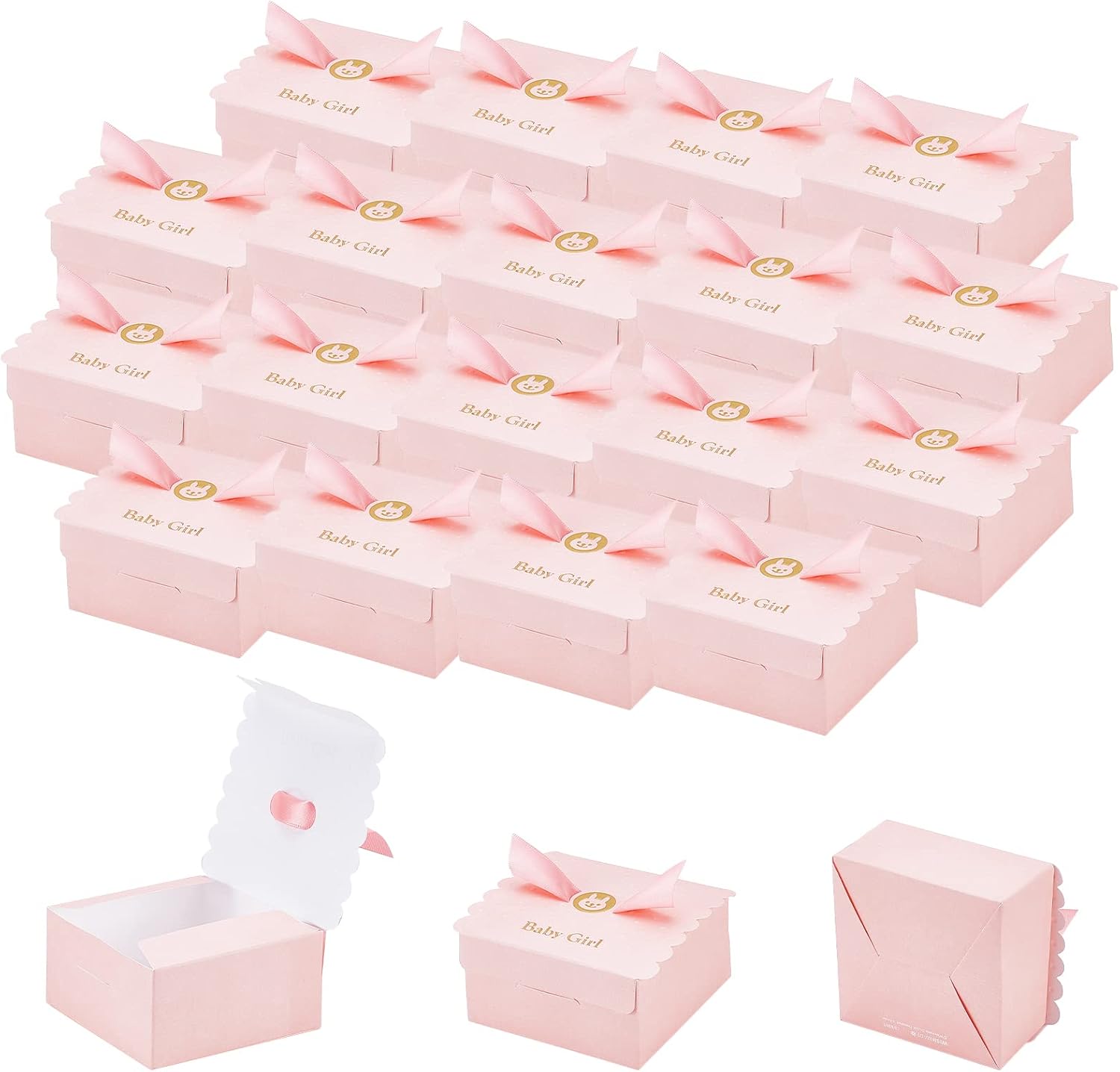 Amazon.com: NBEADS 20 Pcs Baptism Favor Boxes, Wedding Candy Box Gift ...