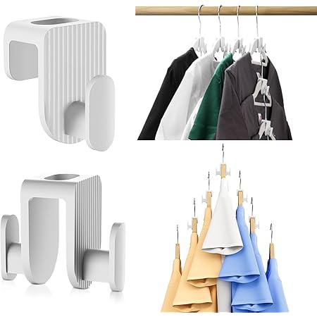 Amazon.com: Space Saving Clothes Hanger Connector Hooks, Ursetup Heavy ...