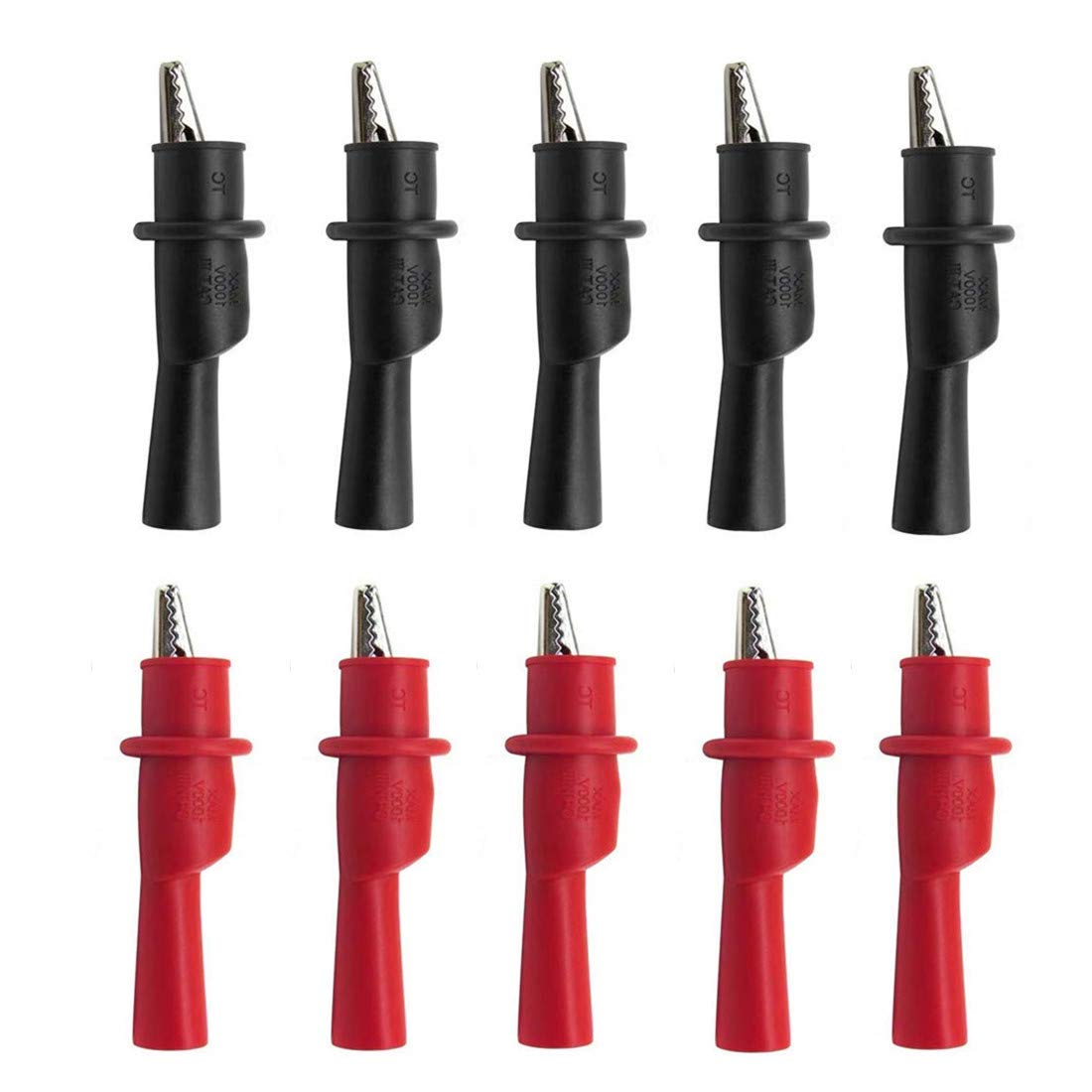 Eledabra Multimeter Alligator Clips Set,10 Pcs Silicone Alligator Clips ...