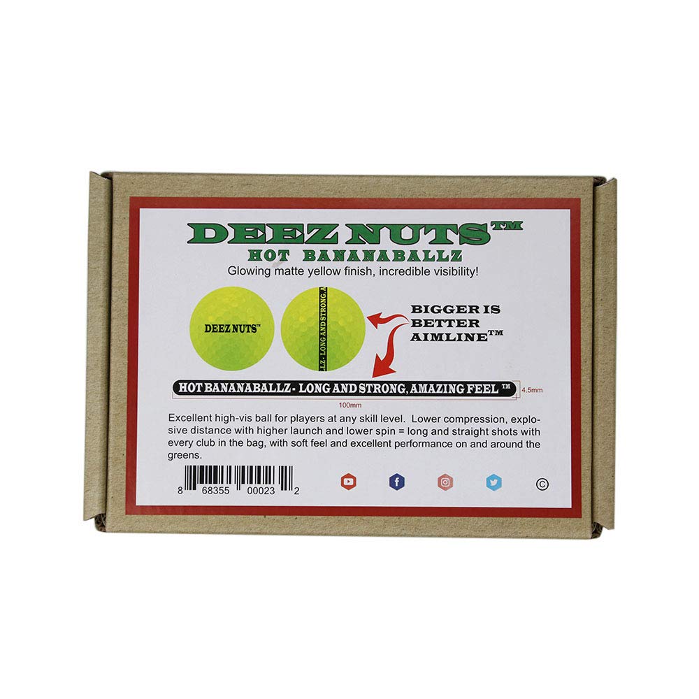 Deez Nuts Hot Bananaballz Matte Yellow Ball Explosive Distance Low ...