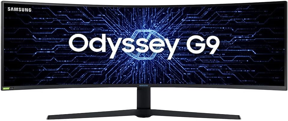 MONITOR SAMSUNG ODYSSEY OLED G9 49 Tela curva de 49" Dual QHD. Com uma ...