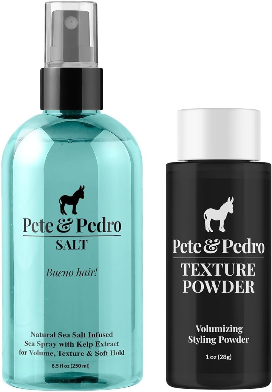 Amazon.com : Pete & Pedro Natural Sea Salt Spray 8 oz. & Texture Powder ...