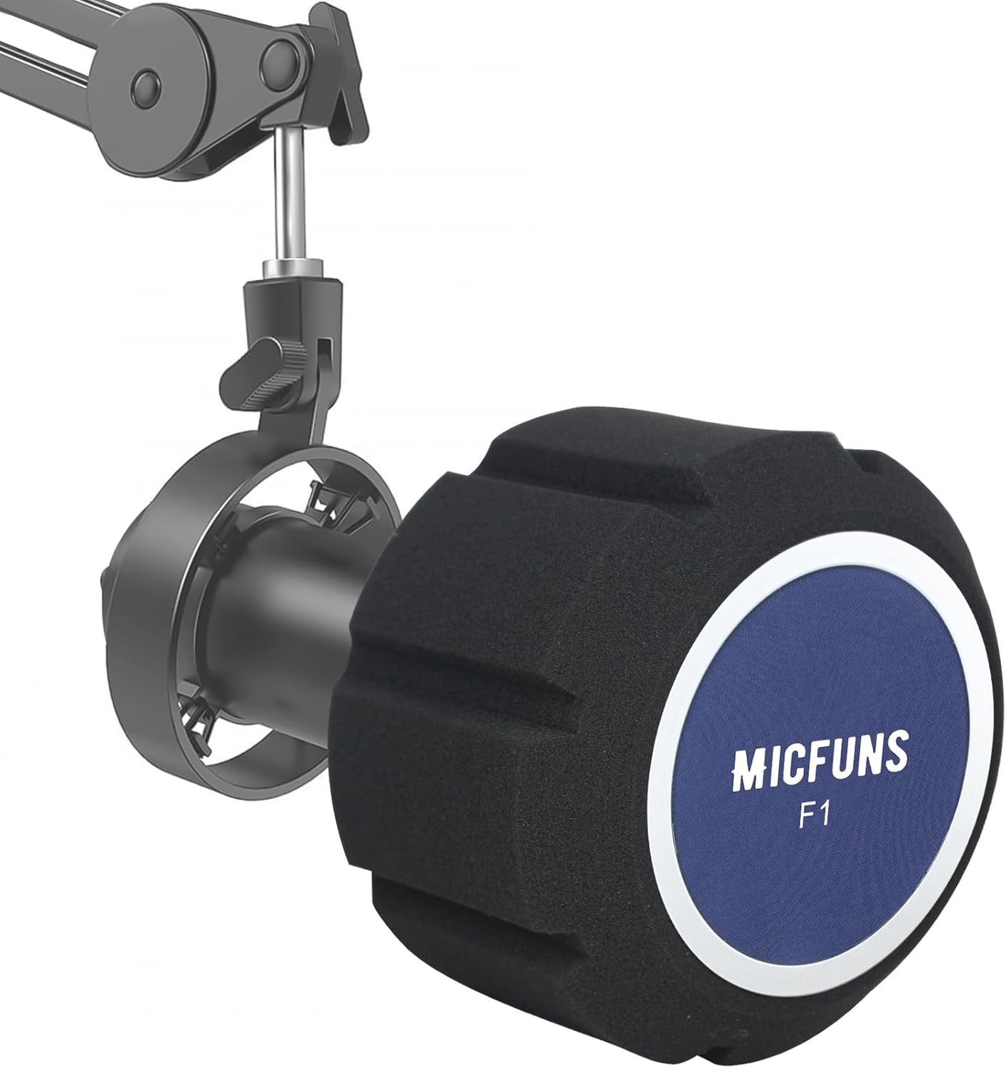 Amazon.com: micfuns F1 Microphone Windscreen Pop Filter,Side Cutout 45 ...