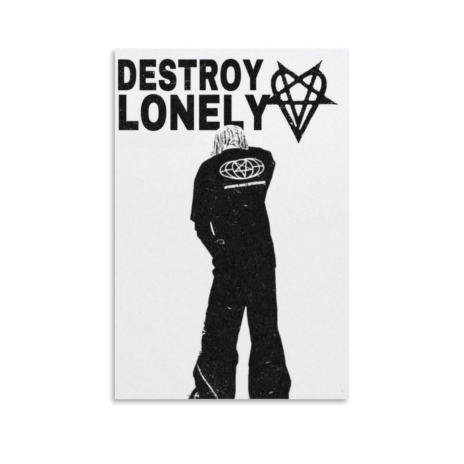 Destroy Lonely Poster Poster Canvas Durable Colourfast Wall Art ...