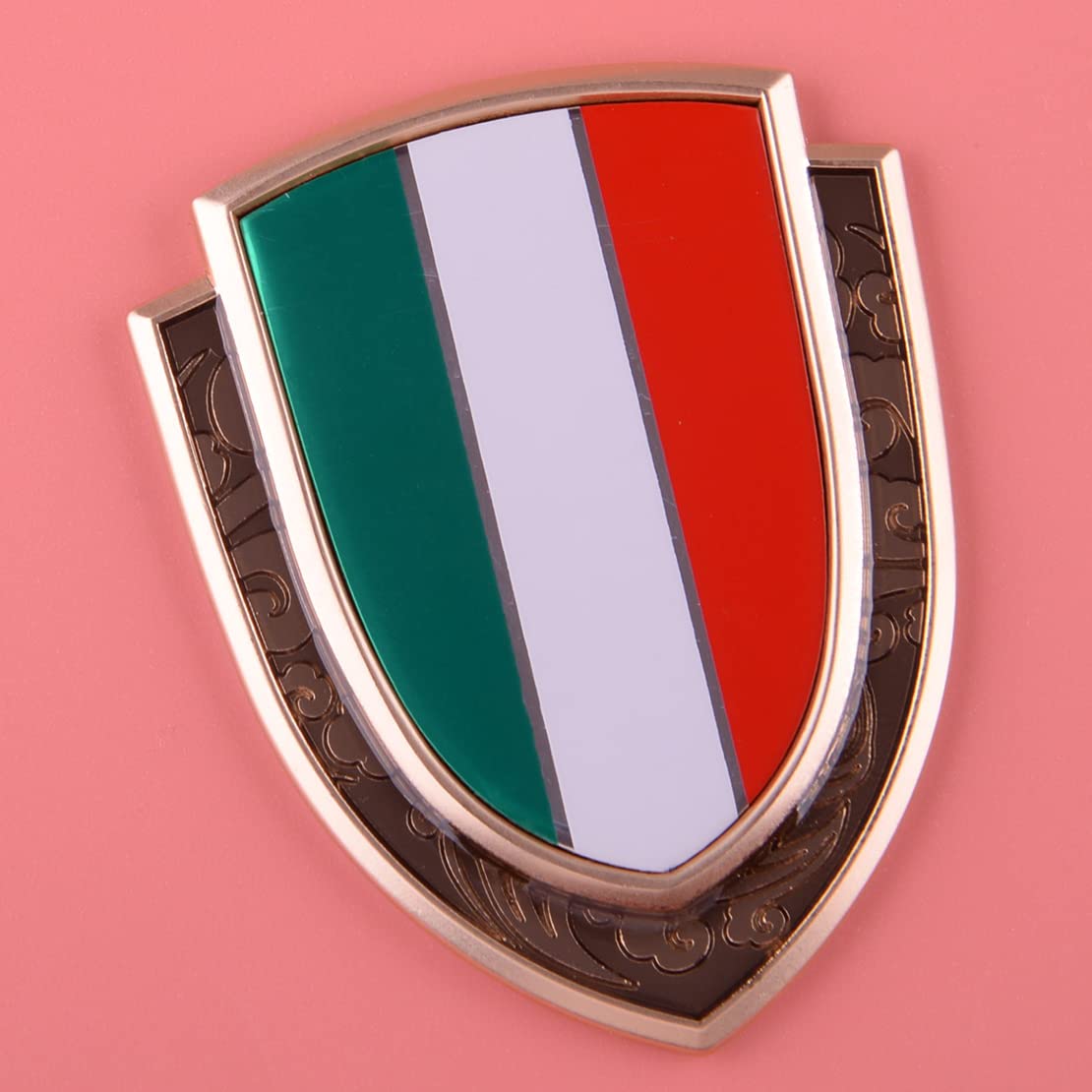 Italian Flag Car Badge