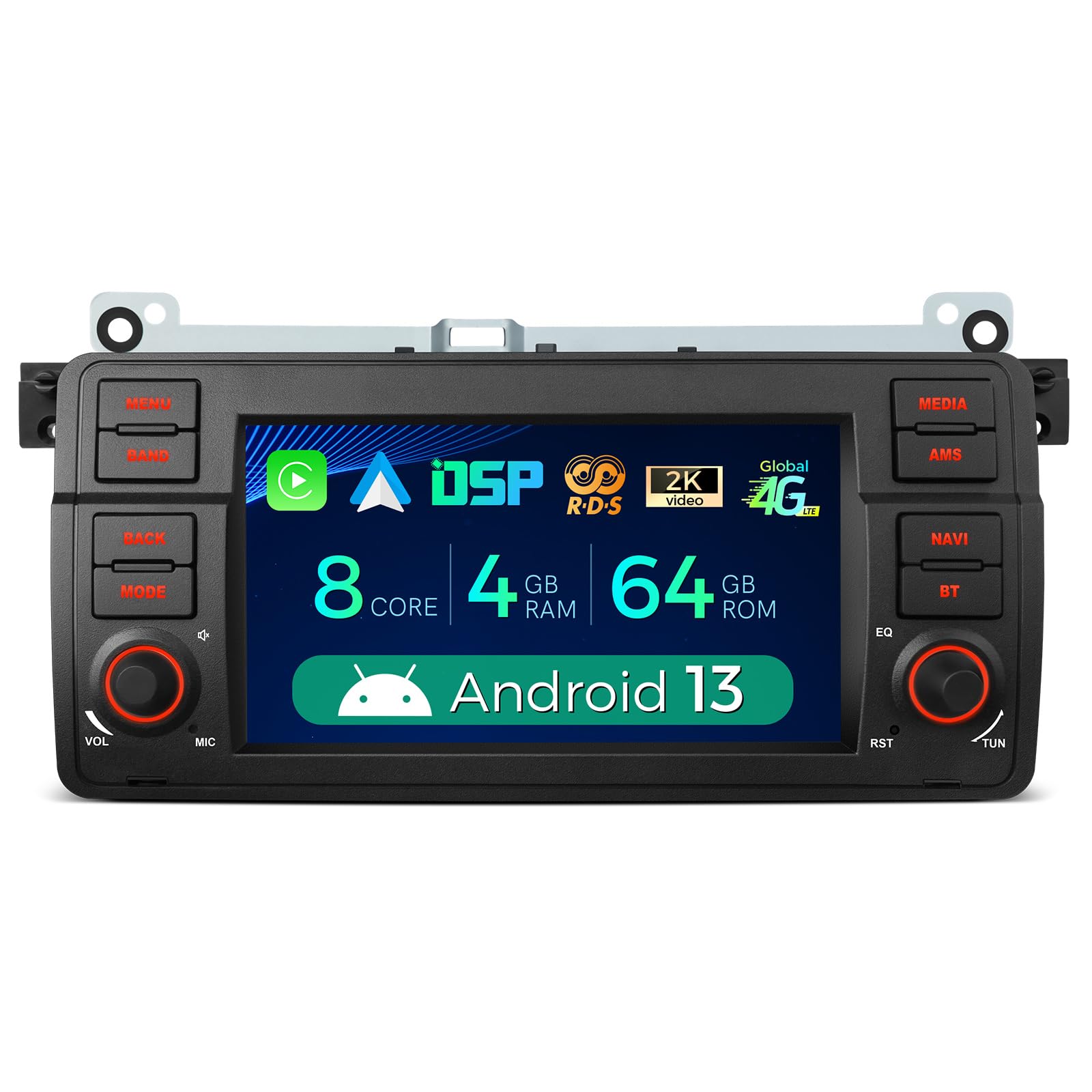 Amazon.com: XTRONS 7 Inch Android 13 Car Stereo for BMW E46 Rover 75 ZT ...