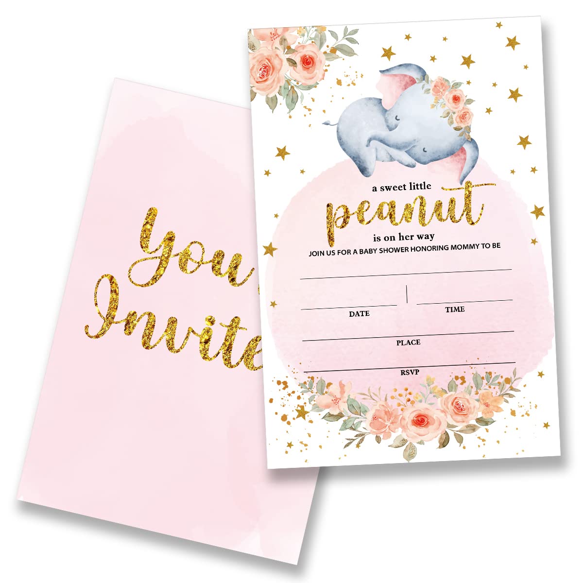 Little Peanut Baby Shower Invitations