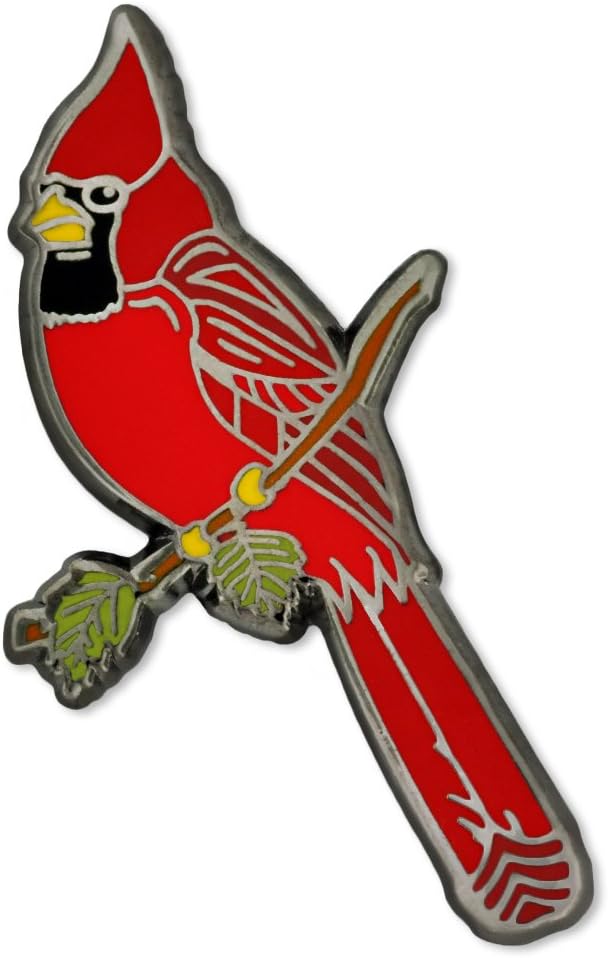 Amazon.com: PinMart's Red Cardinal Jewelry Enamel Bird Lapel Pin – 1 ...