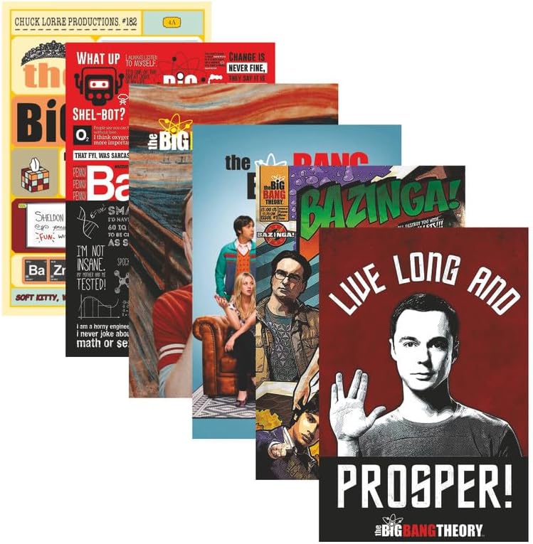 POSTER WALLAH Big Bang Theory Poster for Home Office and Student Room ...