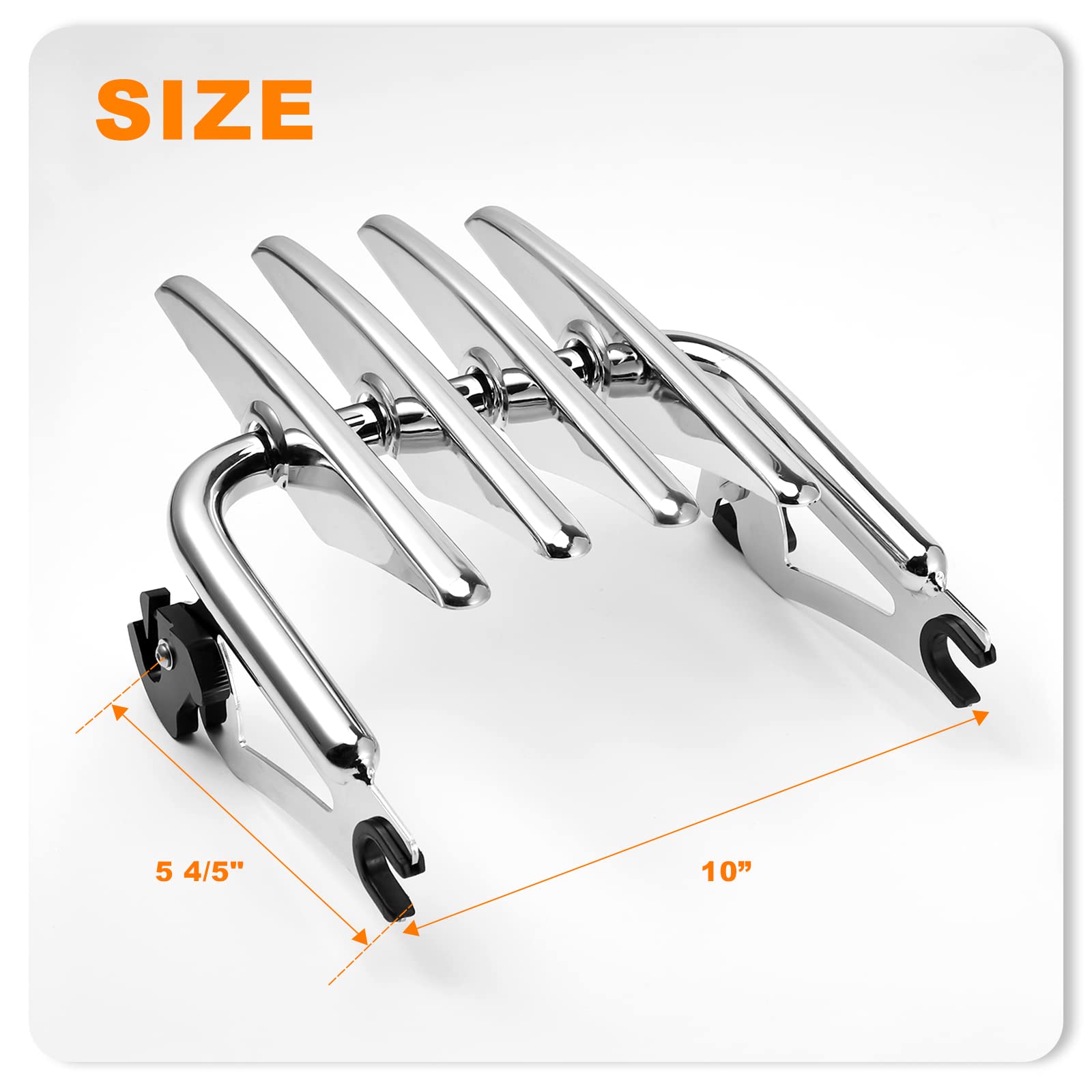 Snapklik.com : Eumti Stealth Mounting Luggage Rack Detachable ...